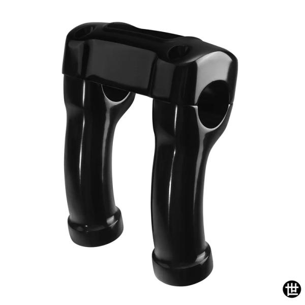 ハーレーダビッドソン ソフテイル ブレイクアウト スタンダード ストリートボブ FXBB FXDR FXBR 1.25インチバー用 4インチ高ハンドルバーライザークランプ