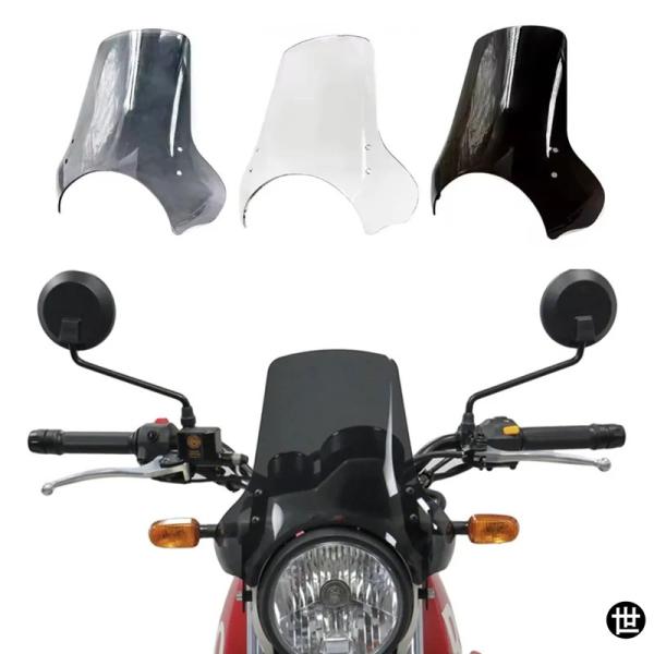 HIMALAYAN SCRAM 411用バイクアクセサリー ウインドシールド サンバイザー クリアガラス ウインドシールド デフレクター SCRAM 411 2022-2023