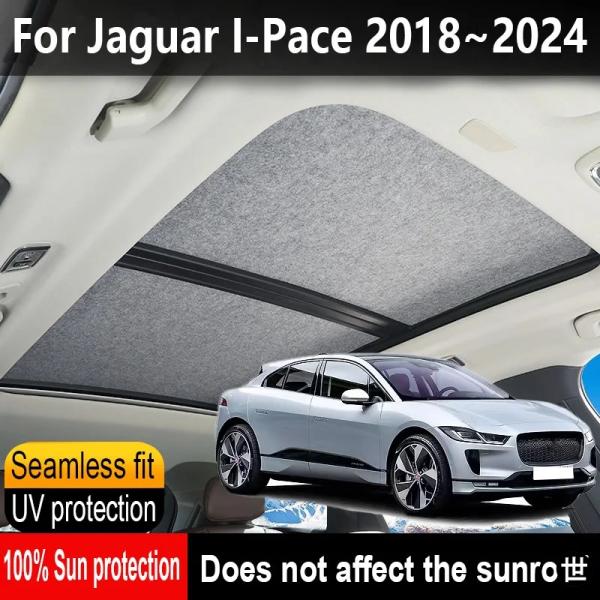 ジャガー I-PACE 2018〜2024 用 カーパノラミックサンルーフ断熱ルーフバイザー 23 紫外線防止静電吸着スカイカーテンサンシェード