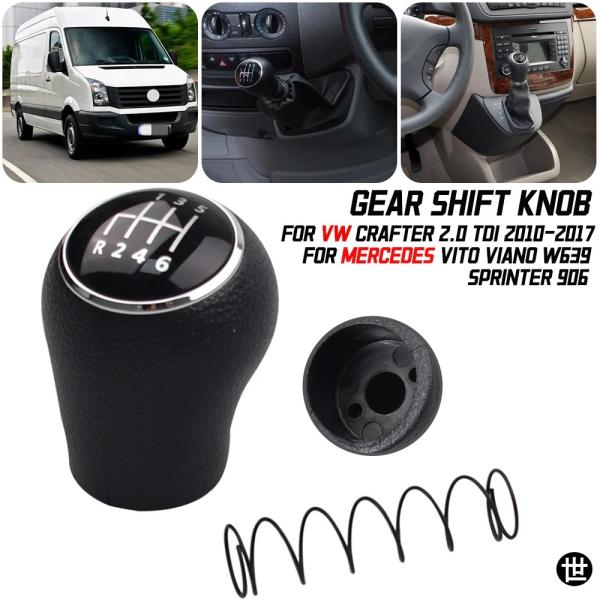 VW CRAFTER 2.0 TDI 2010-2017用マニュアルギアシフトノブゲイター、MERCEDES BENZ VITO VIANO W639 SPRINTER 906用
