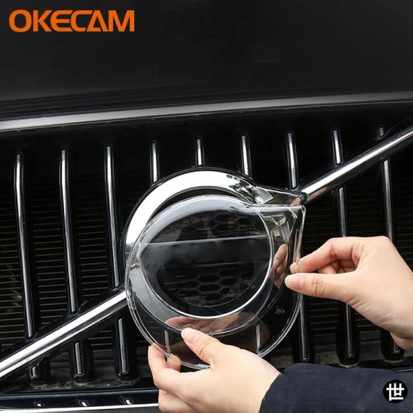 ボルボ XC60 XC90 S90 V90 V60 S60 XC40 V60CC V90CC 用カーエンブレム保護カバー フロントグリルエンブレム カーロゴ保護カバー