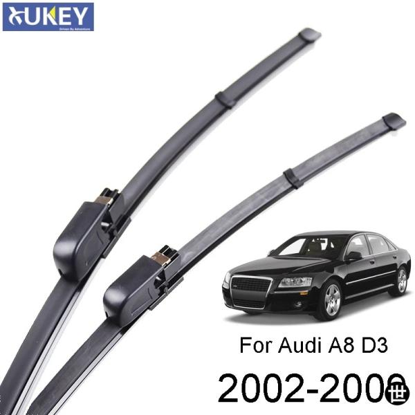 XUKEY 2個セット フロントガラスワイパーブレードセット 24インチ23インチ アウディ A8 S8 D3 セダン 2009 2008 2007 2006 2005 2004 2003 2002用