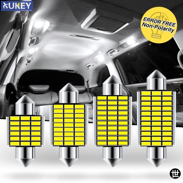 XUKEY 車用フェストゥーンインテリアカーゴドームメイクアップランプバルブ C5W C10W DE3175 DE3021 3425 6411 DE39 キセノンホワイト CANBUS エラーフリー