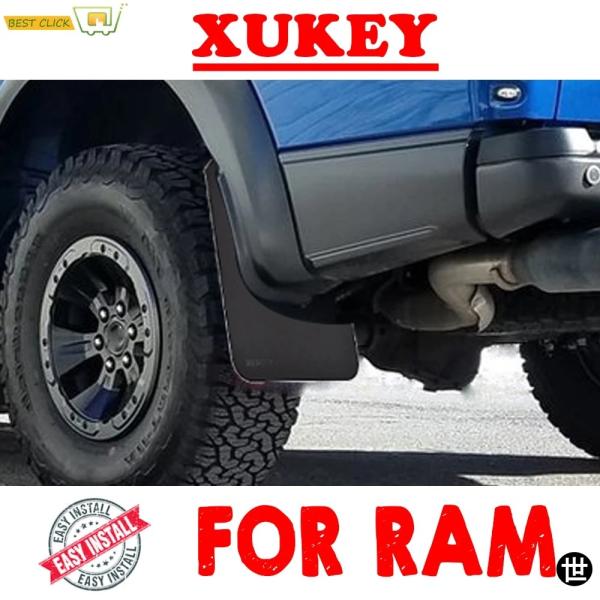 ダッジラムピックアップ1500 2500 3500 4500 5500 SRT-10 4X4 DRW用ランブルビーマッドフラップ、マッドフラップ、スプラッシュガード、フェンダーフレア