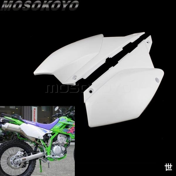 カワサキ KLX 250 250S 250SF D-TRACKER X KLX250 KLX250S モトクロス用ダートピットバイクサイドカバー プラスチックボディワークフェアリングパネルキット