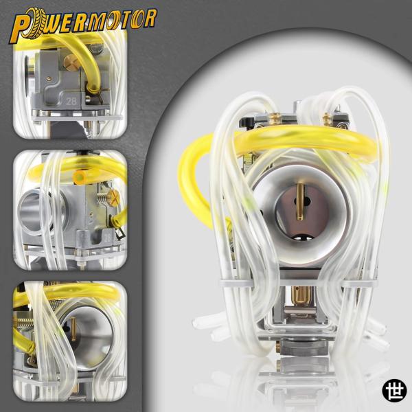 LECTRON BILLETRON MINI PWK24 26 28 30 32 34MM バイク用キャブレター 高速調整可能パワージェット ダートバイク用キャブレター