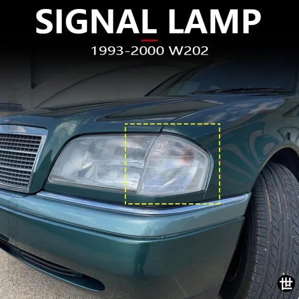 1993〜2000年式メルセデス・ベンツ Cクラス W202 フロントウインカーコーナーライトシグナルランプ(バルブなし)2028260943 2028261043