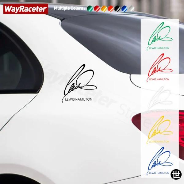 反射カーステッカー ルイス・ハミルトンサイン入りビニールデカール メルセデスベンツ A B C E S G R GLC GLE M V CLS SLKクラス AMG用
