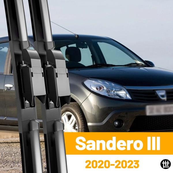 Dacia Sandero III 2020-2023 Streetway Renault Logan Taliant 用フロントワイパーブレード、アクセサリー、ウィンドウ、フロントガラス、フロントガラス