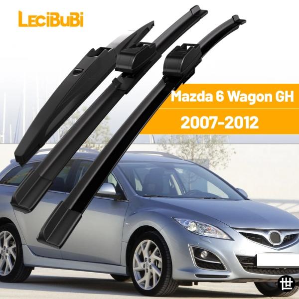 マツダ マツダ6 ワゴン GH 2007-2012 用 フロント＆リア ワイパーブレード 1セット 2008 2009 2010 2011 アクセサリー