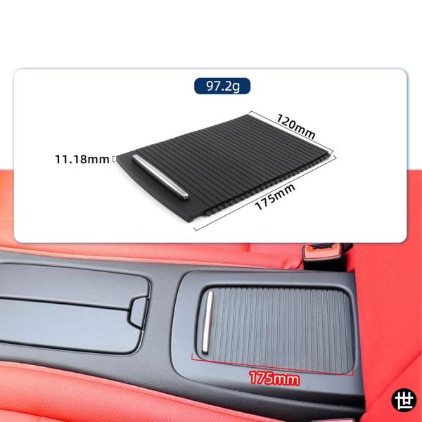 BMW E92 E93 M3 2006-2012用 車後部センターコンソールローラーブラインドカバー ベージュブラック ウォーターカップホルダーカーテン 51166963913