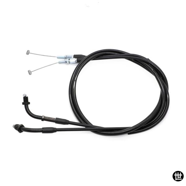 ホンダ CB400T CB400TI CB400TII CM400A CM400C CM400E CX500 用スロットルプル/プッシュケーブルセット（交換部品番号 17910-415-010、17920-425-700）