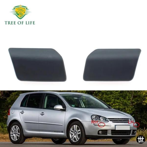 VWゴルフ5V 2003-2008用フロントバンパーヘッドライトランプウォッシャースプレークリーニングアクチュエーターカバーキャップ 1K6955110 1K6955109