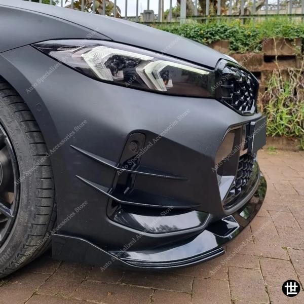BMW G20 G21 325i 330i 330e M340i M Sport 2023-2025用フロントバンパーカナードエアベントブレードフォグランプグリルトリムエアロキットボディキット