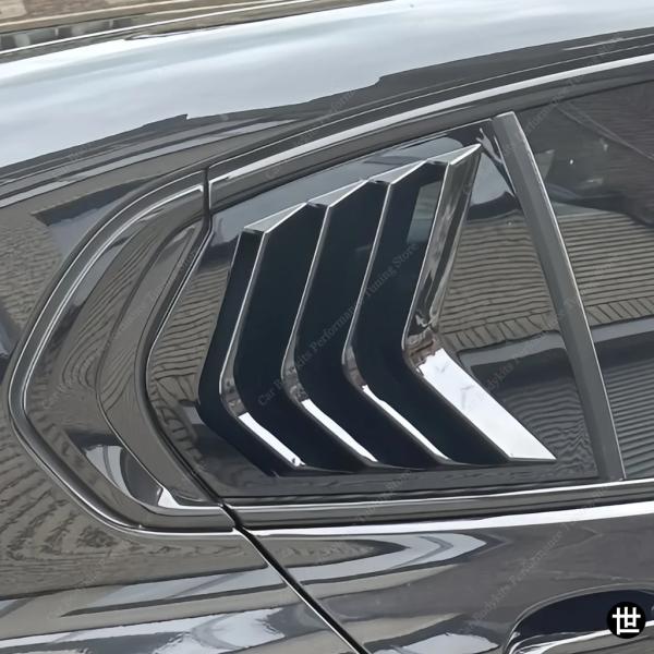 BMW F40用カースタイリングリアウィンドウルーバー 116d 118d 118i 120d 120i 128ti M135i 2019-2024 リアトライアングルウィンドウシェードスポイラー