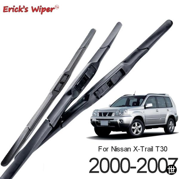 フロント＆リアワイパーブレードセット 日産エクストレイル T30 2000 - 2007 フロントガラス/フロントガラス/ウィンドウブラシ 24インチ+16インチ