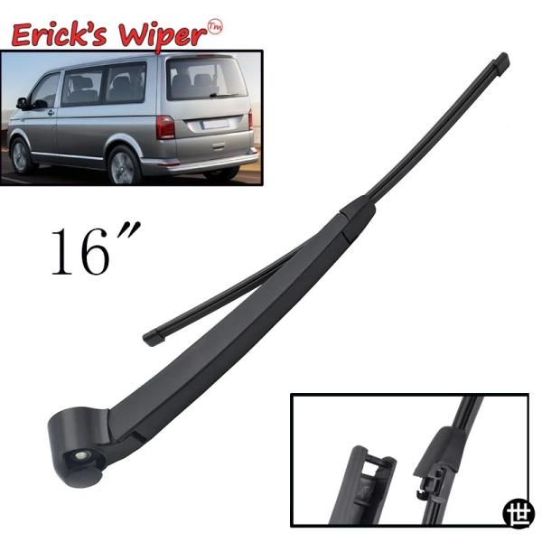 リアワイパーブレードアームセットキット VW Multivan T5 7H 2003 - 2009 フロントガラス フロントガラス テールゲート ウィンドウ レインブラシ