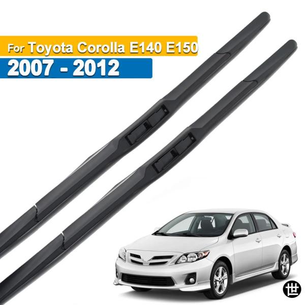 LHD フロントハイブリッドワイパーブレード トヨタ カローラ E140 E150 2007 - 2012 フロントガラス/フロントガラス/ウィンドウブラシ 26インチ+1