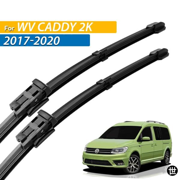 LHD フロントワイパーブレード フォルクスワーゲン VW キャディ 2K 2017 - 2020 フロントガラス/ウインドスクリーン/ウィンドウ レインブラシ 24