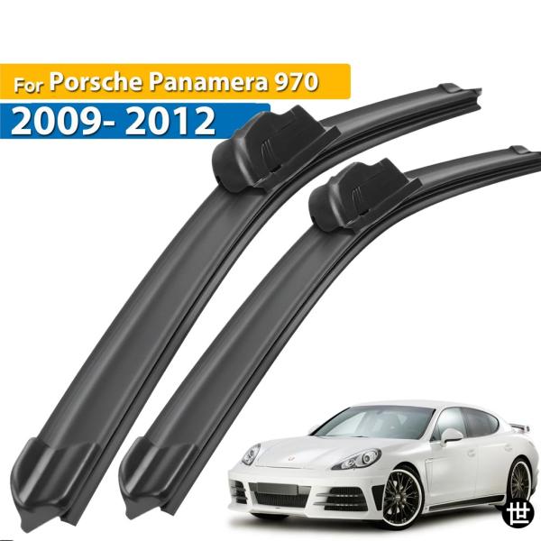 LHD フロントワイパーブレード ポルシェ パナメーラ 970 2009 - 2012 フロントガラス/フロントガラス/ウィンドウ用 レインブラシ 24インチ+21イン