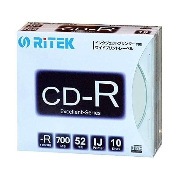 【メーカー】RITEK CORPORATION【印刷面】＊インクジェットプリンタ対応ホワイト＊印刷範囲　22ｍｍ-118ｍｍ【特長】*光ディスクメーカー最大手RITEK社製造。*インクジェットプリンタ対応ホワイトレーベル / 盤面ロゴあり ...