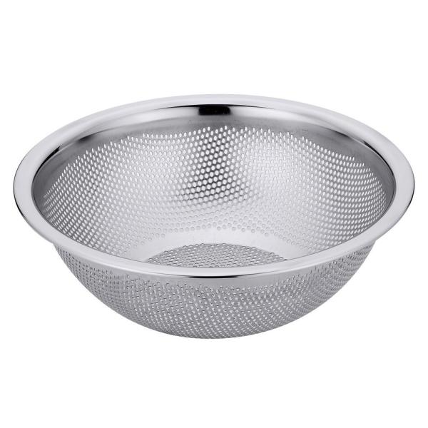 [ 外径:290 x H100mm ]18-8ステンレス 穴径:2.2mm画像は全サイズ全て同じ画像を使用しています。サイズによって、形状などに若干違いがある場合がございます。予めご了承ください。フチがカーリング(フチ巻)になっていないため...