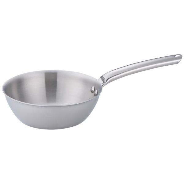 [ 外径:215mm 深さ:70mm 底径:135mm 2.1L 質量:1.14kg 底板厚:2mm ] 18-10ステンレス フランス製IH対応 電磁調理器でのご使用の際は、100V、200Vに対応できる商品です。※※サイズによって形状が...