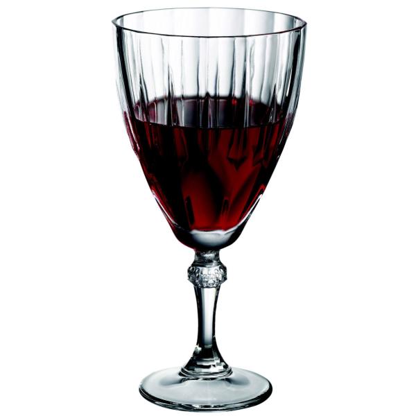 Pasabahceダイヤモンド　ワイン（M）サイズ：径83×高177mm　245cc材質：ソーダガラス（食洗機対応）made in Turkey箱なしのため、割れないよう緩衝材に包み、梱包します。※グラスのみになります。