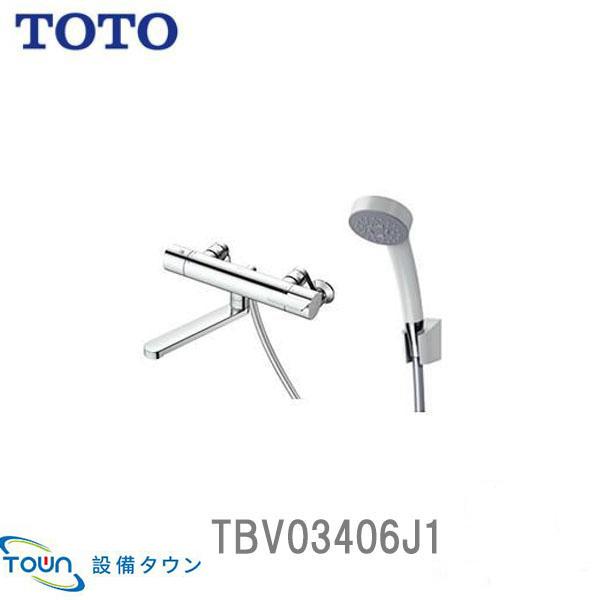 カテゴリ：浴室用水栓金具 GGシリーズメーカー：TOTO型番：TBV03406J1 (旧品番 TBV03406J)一般地仕様メタル逆止弁本体・ホース接続ねじG1/2シャワーヘッド:コンフォートウェーブホース:樹脂(シルバー)シャワーハンガー...