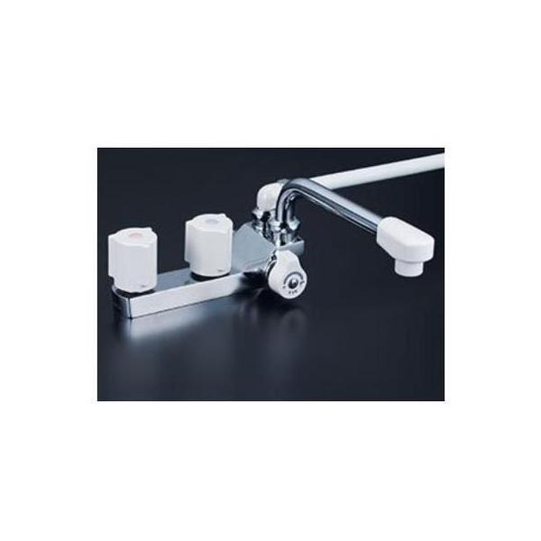 価格.com - KVK デッキ型2ハンドルシャワー(右側シャワー)190mmパイプ付(寒冷地用) KF13ZRGECN (水栓金具) 価格比較