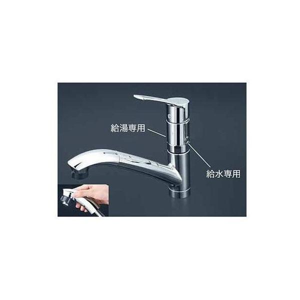価格.com - KVK 流し台用シングルレバー式シャワー付混合栓 KM5031TTN (水栓金具) 価格比較