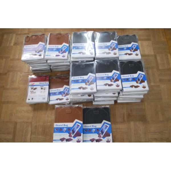 【ジャンク品、表面劣化】107個セット タクラルブラザーズ タブレットPC対応 iPad Mini 保護ケース ｉＳｔａｎｄ Ｂａｇ ＬＡＩＳＢ００１Ｍ ＧＹ等