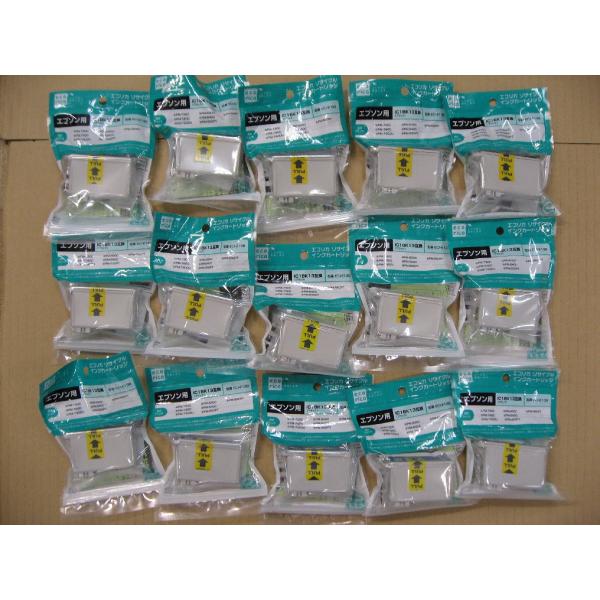 【使用推奨期限の記載無】 15個セット エコリカ Ecorica ECI-E13B [エプソン IC1BK13 互換リサイクルインクカートリッジ ブラック]等