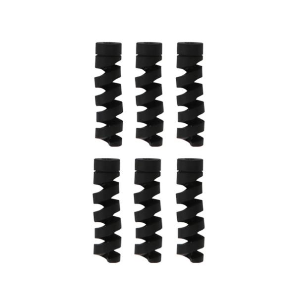 ケーブルプロテクター 6個セット スパイラル プロテクター 保護 カバー ゴム 断線防止 android iPhone Lightning ...