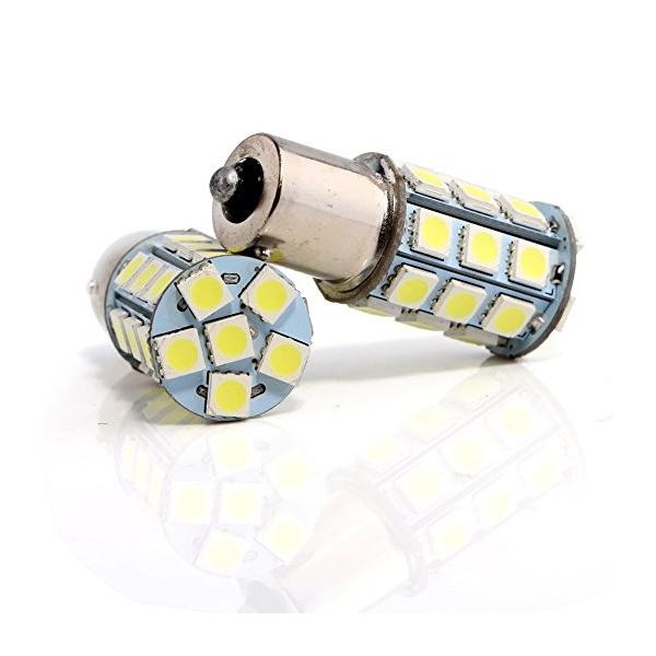 ・サイズ：全長約49mm　外径約20mm ・口金の形式：S25S(BA15S/1156)180°平行ピン ・電圧：１２V ・LED色：ホワイト ・SMD数：27SMD※交流の車両や直流交流が混在する車両（カブやDio等）には使用不可です。※...