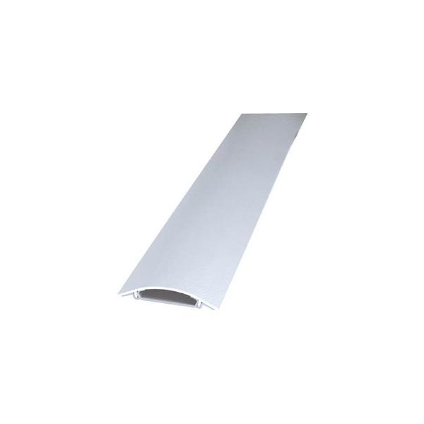 ケーブルカバーシルバー/80mm x 13.8mm x 1m/GBL410S・パッケージ個数:1・●OA機器の端末配線、LAN工事など、あらゆる床配線工事にお薦め。●樹脂製品に比べ荷重に強いアルミ製で強度に優れます。●ケーブル飛出し防止爪を...