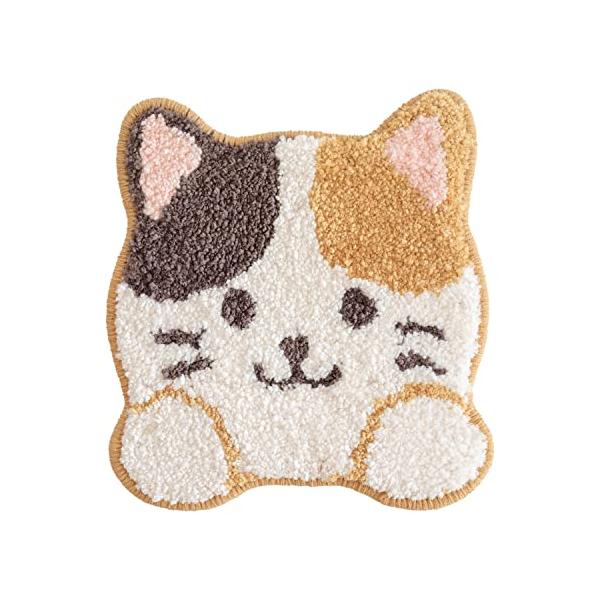 デコレーションマスコットねこ/デコレーションマット/4548622575828・Color:ねこStyle:デコレーションマスコット・パッケージ個数:1・本体サイズ：約27cm×24cm・素材：ポリエステル100％、吸着シート アクリル樹脂...