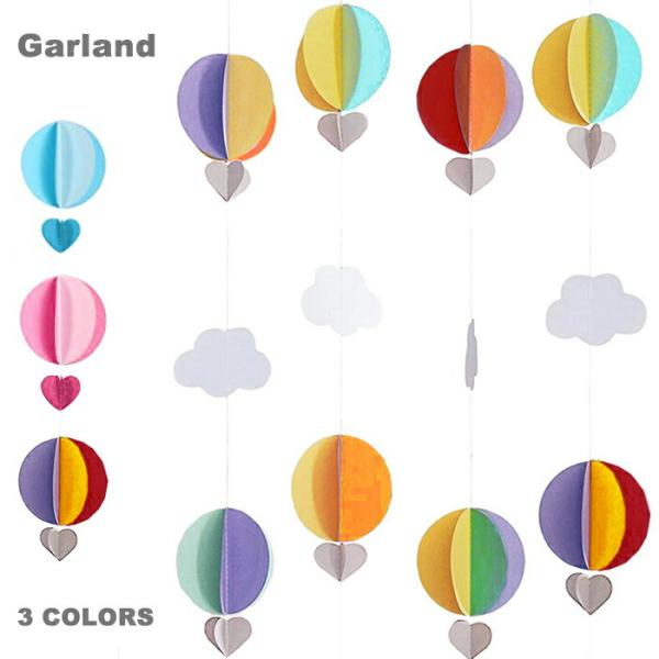 かわいいペーパーガーランドゆらゆら揺れてお部屋を優しい雰囲気にしてくれるペーパーガーランドです。お好きな長さに切ってお使いいただけます。シンプルなのでインテリアに馴染みやすくおしゃれ。お誕生日やベビーシャワーなどのパーティーから子供部屋やベ...