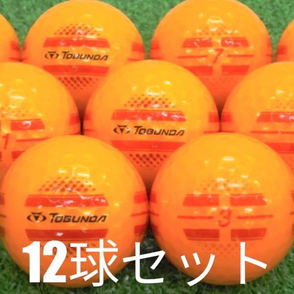 ロストボール ゴルフボール トブンダ ONE LINE ボール オレンジ×レッド 12球セット 中古 Aランク 特選 TOBUNDA ワンライン 飛ぶ！飛距離性能に特化し導き出された渾身の1球！高弾道・ロースピン性能で大きな飛距離！ルールギ...