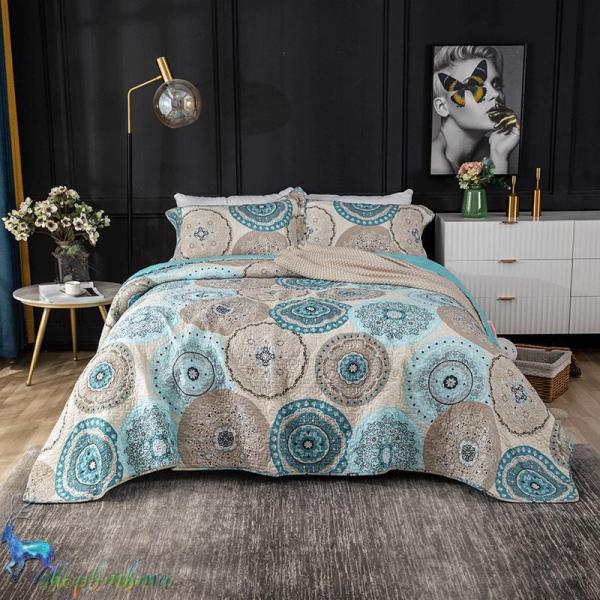 爆買　【セット内容】：ベッドカバー・230*250cm（1枚）+枕カバー・50*70cm（2枚）　【素材】：表地　コットン　充填物：コットン　（小さなお子様やお年寄りの方はもちろん、お肌の弱い方まで、誰でも安心してお使い頂けます。）【オール...