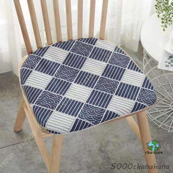 爆買　チェアクッション 紐付き 4枚 丸型 丸 4枚組 馬蹄形 四角 おしゃれ 低反発クッション シートクッション 北欧風 かわいい 可愛い チェアカバー 35 40 45 60 ダイニングチェア クッション 紐 背もたれ ひも付き 北欧 ...