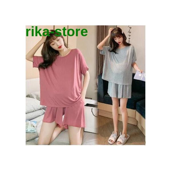 マタニティ パジャマ ホームウェア 夏 妊婦服 半袖 上下セット ルームウェア 妊婦 韓国風 シンプル カジュアル 産前産後ウェア 部屋着 寝巻きウエストはゴムで調節可能。産前、産後と長い期間使用できます。●輸送上の都合上、商品に多少の傷、...