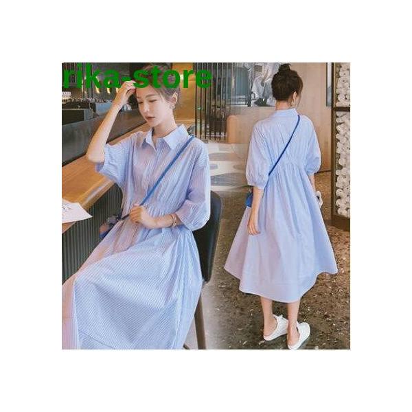 爆買　マタニティ ワンピース シャツワンピース　レディース 妊婦ワンピース マキシ丈ワンピース 妊娠服 マタニティウェア 半袖　夏 大きいサイズ 結婚式　ドレス●輸送上の都合上、商品に多少の傷、汚れ等が付く場合がございます。●在庫を切らして...