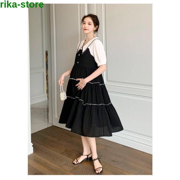 マタニティ ワンピース レディース 妊婦ワンピース マキシ丈ワンピース 妊娠服 マタニティウェア 半袖　夏 大きいサイズ 結婚式　ドレス●輸送上の都合上、商品に多少の傷、汚れ等が付く場合がございます。●在庫を切らしている場合は、改めてメール...