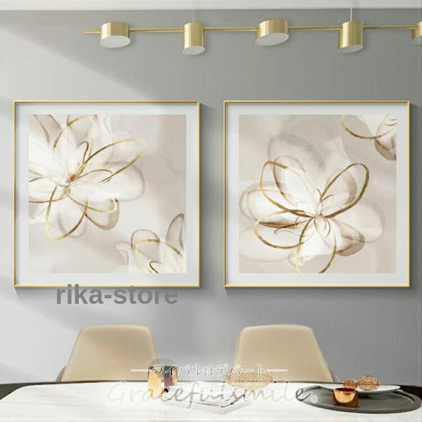 爆買　アートパネル 壁画インテリア 壁掛け 壁絵 50cm アートポスター アートボード 50×50cm リビング 寝室 ダイニング 華やか おしゃれ 北欧 ゴールド 額付き ナチュラル ツール クラシック ホテルライク オフィス ギフト ...