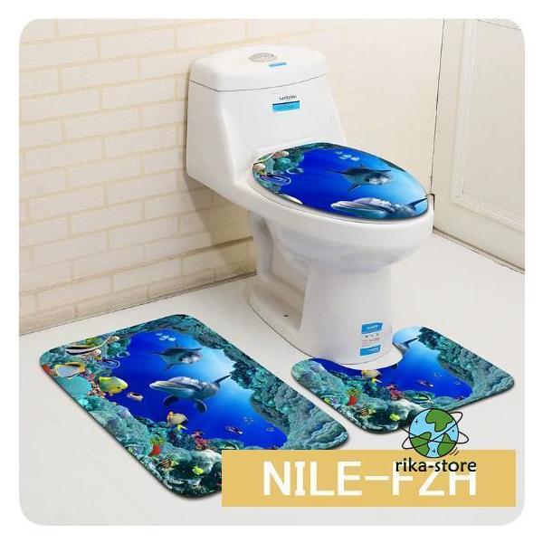 爆買　【商品内容】3点セット：トイレマット、フタカバー、バスマット【素材】表地フランネル裏地ポリエステル、ゴム【関連キーワード】トイレマット 北欧 風水 白 猫 トイレマットセット 2点 3点 4点 トイレフタカバー トイレ蓋カバー バスマ...