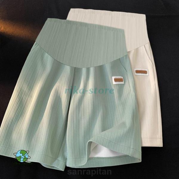 商品名:接触冷感 マタニティ ショートパンツ ハーフパンツ リブ 薄手 夏用 アジャスター パジャマ ズボン パンツ 吸汗 通気性 涼しい 産前産後                            商品説明:マタニティパンツ ハーフ丈...