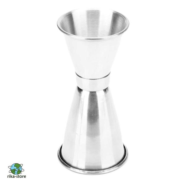 爆買　説明:両面カクテルジッガー - 異なる測定値のフリップブラシ仕上げのプレミアム304ステンレス製 - 耐錆性カクテルレシピを測定する正確な酒 - 正確な測定日本式ダブルカクテルジッガーは.飲料を混合し.クラフトカクテルやその他のドリン...