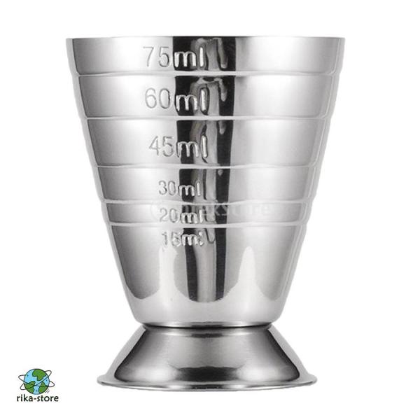 爆買　説明:偉大なジッガー、最大75ミリリットルの容量、液体の特定の量を得るのを助ける。 巧みな研磨と高品質の素材がこの素晴らしいジガーを作り出します。 表面にスケールがあるので、量を制御するのが便利です。 鋼材を使用すると、簡単にきれいに...