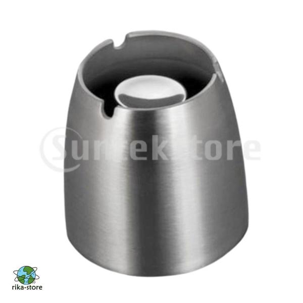 爆買　ステンレス製の厚く、耐久性があり、高品質で長寿命です。創造的な円錐デザイン、スタイリッシュで実用的、耐久性のある構造と滑り止め。取り外しが簡単なタバコの灰皿、掃除に便利。すす漏れ防止の利点を備えた防水デスクトップシガーアッシュトレイ。...